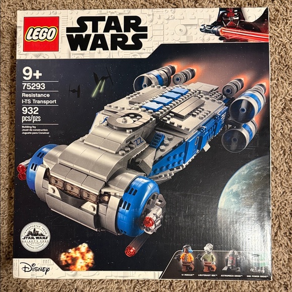 Lego | Toys | Lego Star Wars Resistance Its Transport Set Blue And Gray ...